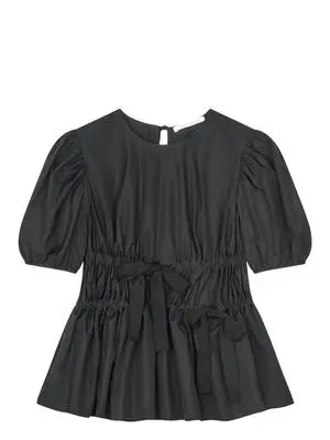 Cecilie Bahnsen Freya Puff-sleeve Top - Black