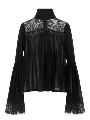 Zimmermann Valiant Lace Blouse - Black