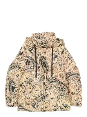 Etro Paisley-print Hooded Padded Jacket - Neutrals