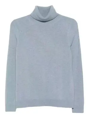 Eric Bompard Cashmere Roll-neck Sweater - Blue