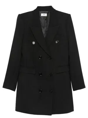 Elisabetta Franchi Double-breasted Mini Dress - Black