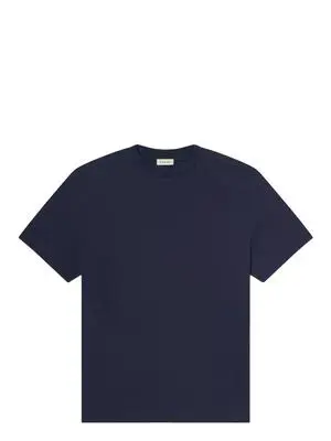 FRAME Crew-neck Cotton T-shirt - Blue