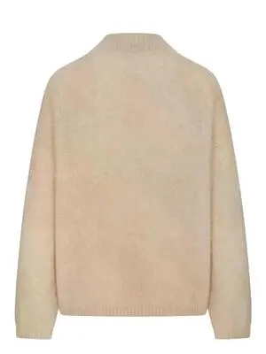 FORTE_FORTE Alpaca Knitted Mock-neck Sweater - Neutrals