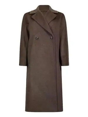 Max Mara Double-breasted Belted Coat - Brown