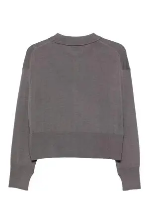 DANIELE FIESOLI Merino-wool Knitted Polo Top - Grey