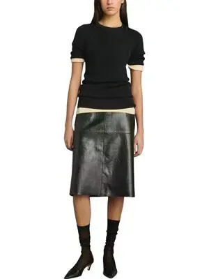 Soeur Karina Ribbed-knit Sweater - Black
