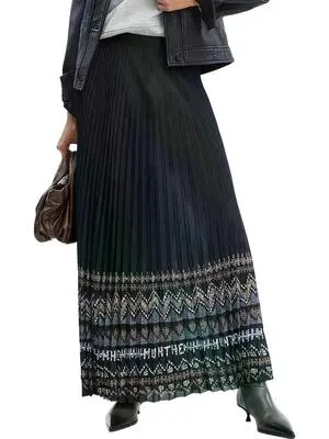 MUNTHE MUNTHE Taulla Pleated Long Skirt