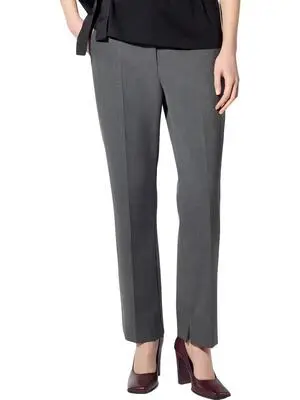 LIVIANA CONTI Pressed-crease Slit-hem Trousers