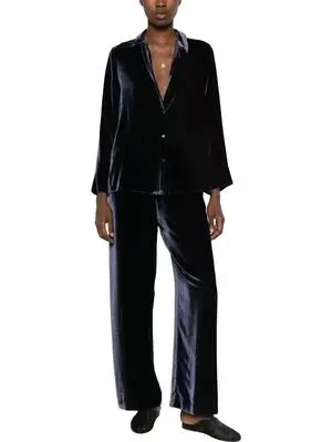 WHYCI Why Ci Velvet Elasticated Pyjama Trousers