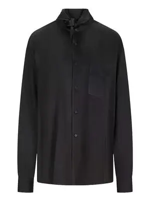DARKPARK Meg Detachable-foulard Shirt - Black