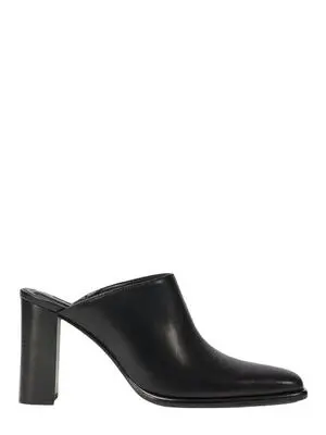 Simkhai Carolyn Leather Mules - Black