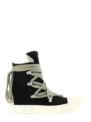 Rick Owens Megalace Sneakers - Black