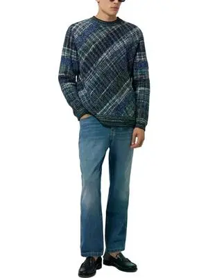 Missoni Wool-blend Macro-check Pullover - Blue