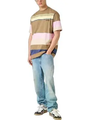 ICEBERG Striped Logo-embroidered T-shirt