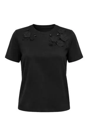 ELENA MIRÒ Floral-appliqué T-shirt