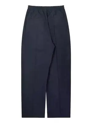 Comme Des Garçons Straight-leg Drawstring Trousers - Blue