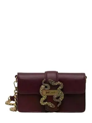 Just Cavalli Snake-plaque Mini Bag - Red