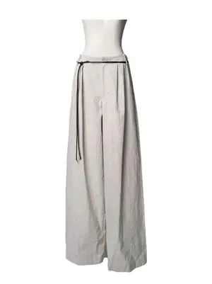 MULLER OF YOSHIOKUBO Belted Tucked Trousers - Neutrals