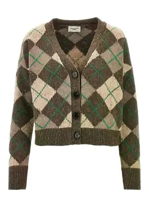MAX MARA Argyle-knit Button-up Cardigan