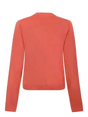 VERSACE Versace Embroidered Wool Knit Cardigan