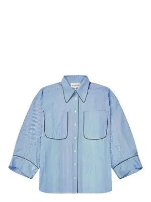 Munthe MUNTHE Voyage Striped Shirt Blue