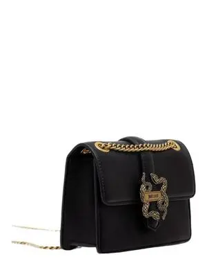 Just Cavalli Snake-plaque Mini Bag - Black