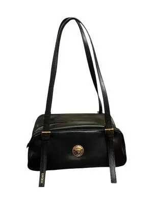 Versace Medusa Plaque Shoulder Bag - Black