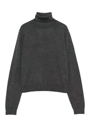 DANIELE FIESOLI Turtleneck Merino-wool Sweater - Grey
