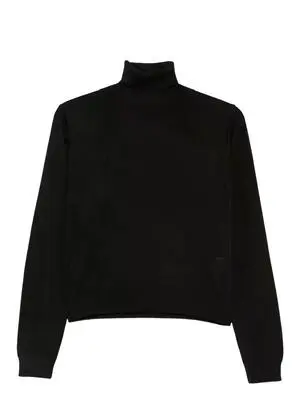 DANIELE FIESOLI Turtleneck Merino-wool Sweater - Black
