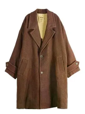 UMA WANG Oversized Notched-lapel Coat - Red