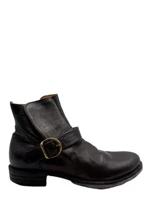 Fiorentini + Baker Eternity Leather Buckle-fastening Ankle Boots - Black