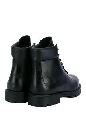 VALENTINO Valentino Garavani Star Print Combat Boots
