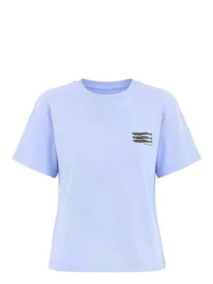 Marella Graphic Print T-shirt - Blue