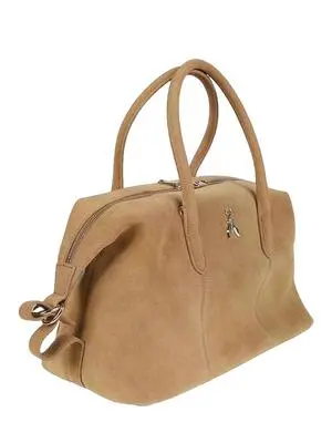 Patrizia Pepe New Business Suede Tote Bag - Neutrals