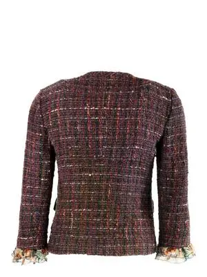 DOLCE & GABBANA Floral-ruffle Bouclé Jacket