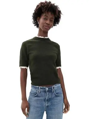 WAYF Everett Sweater - Hunter