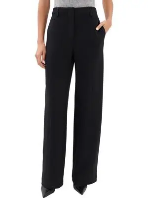 Theory Straight Knit Pants - Black