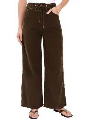 ALIGNE Alicia Corduroy Pants - Chocolate