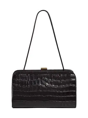 LOEFFLER RANDALL Zella Covered Frame Clutch - Ebony