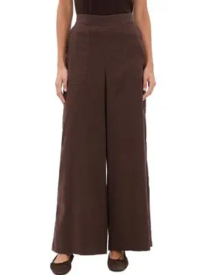 Splendid Angie Texture Slubbed Pants - Java