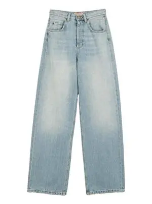 TWINSET Logo-patch Straight-leg Jeans