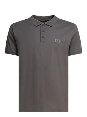 C.P. COMPANY Buttoned Polo Shirt - Black