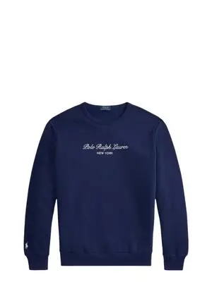 Polo Ralph Lauren Logo-embroidered Crew-neck Sweatshirt - Blue