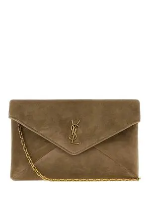 Saint Laurent Small Cassandre Crossbody Bag - Brown