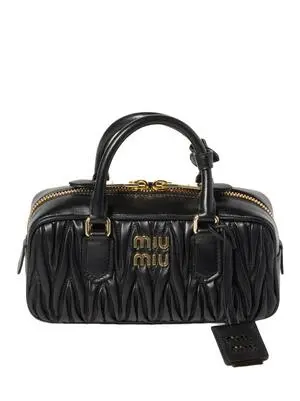 Miu Miu Arcadie Bag In Quilted Nappa - Black