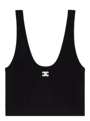 Celine CELINE Triomphe Cotton Top Black