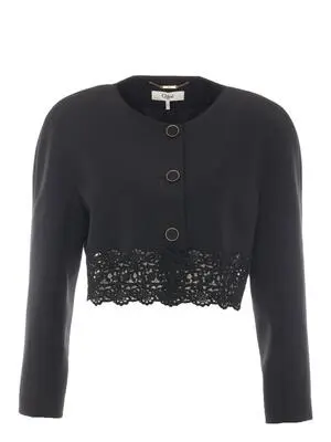 Chloé Cropped Jacket - Black