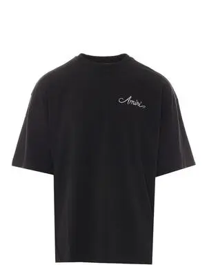 Amiri Ma Check Patch Skate T-shirt - Black