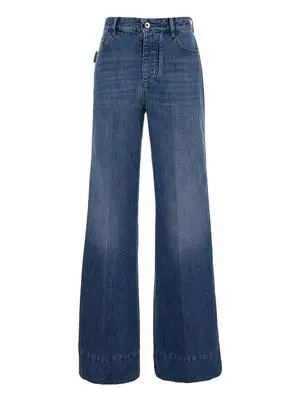 Bottega Veneta Denim Palazzo Pants - Multicolor