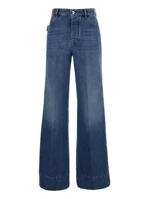 Bottega Veneta BOTTEGA VENETA Denim Palazzo Pants Multicolor